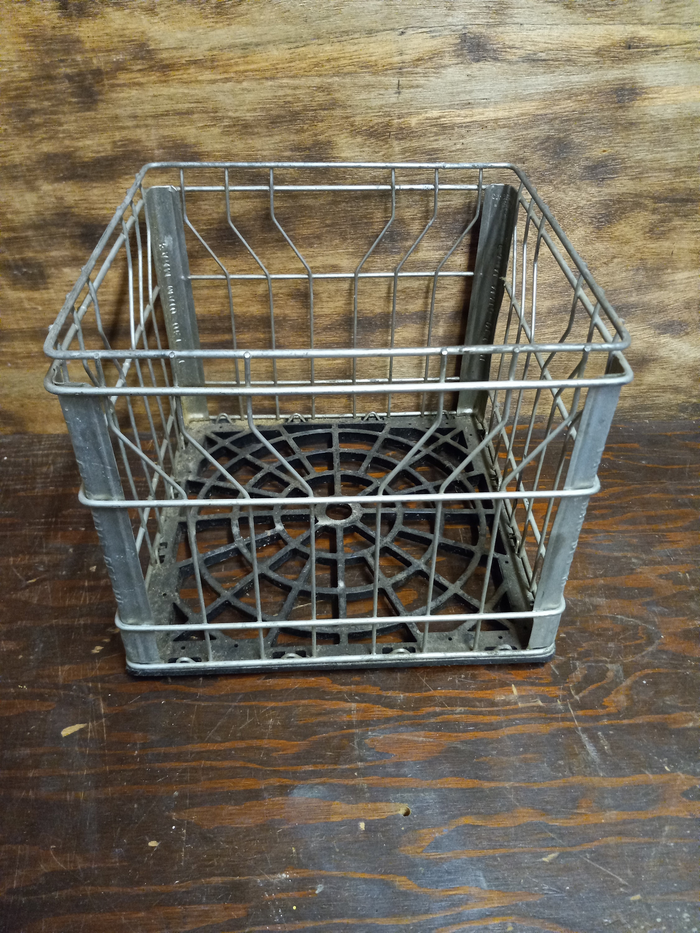 Vintage Steel Metal Dairy Milk Crate - Etsy