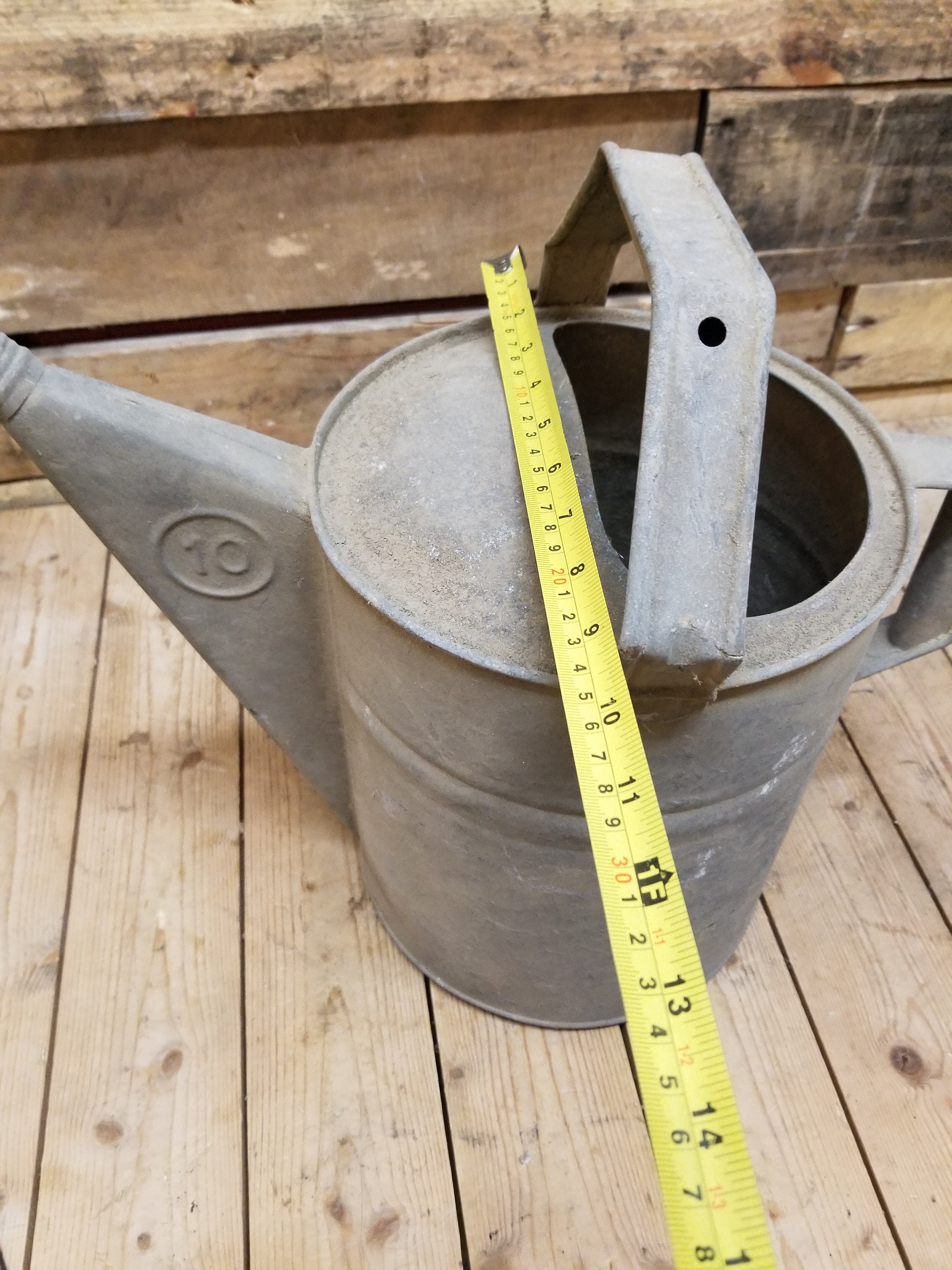 Vintage 10 Galvanized Watering Can - Etsy