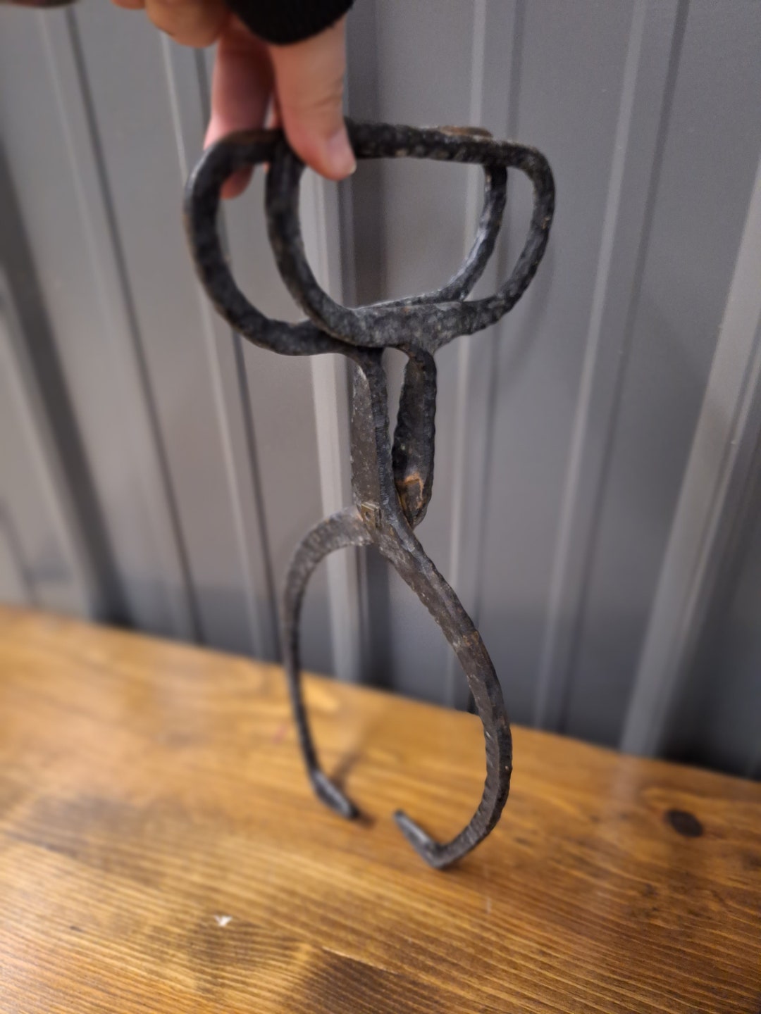 Vintage Cast Iron Ice Block Tongs Tool 14 1/2" Metal Rustic Decor - Etsy