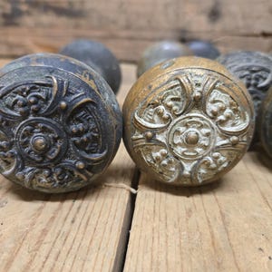 Antique Brass Victorian Style Ornate Door Knob Sets - Etsy