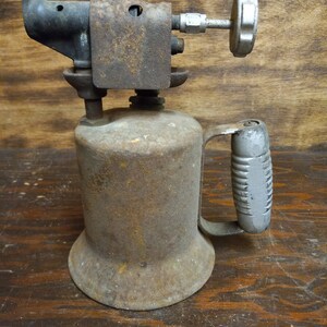 Vintage Metal Antique Blow Torch With Handle - Etsy