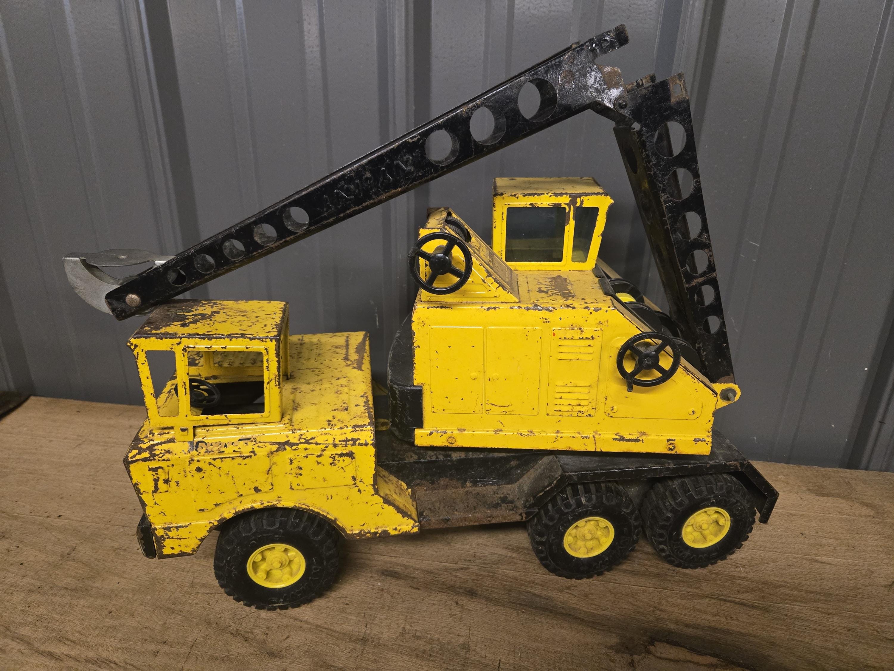 Vintage Nylint Mighty Shovel Crane Construction Truck Steel Metal Kids ...