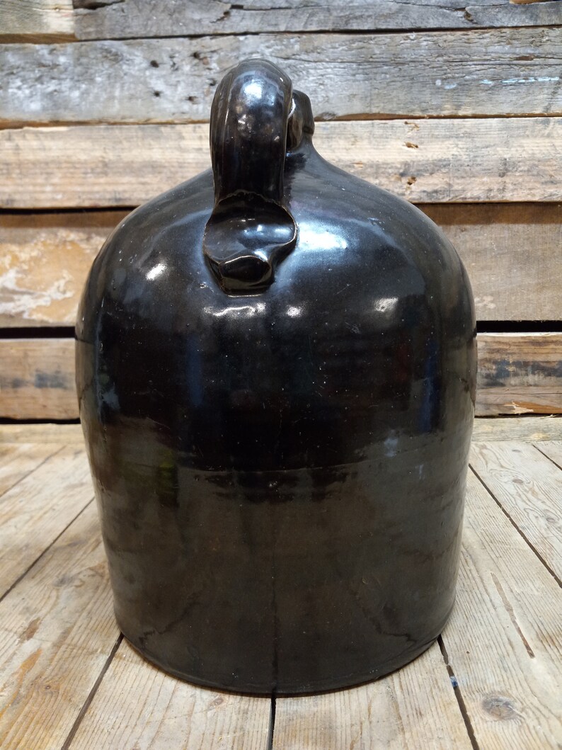 Antique 1800's Brown Stoneware Jug Whiskey Crock Moonshine - Etsy