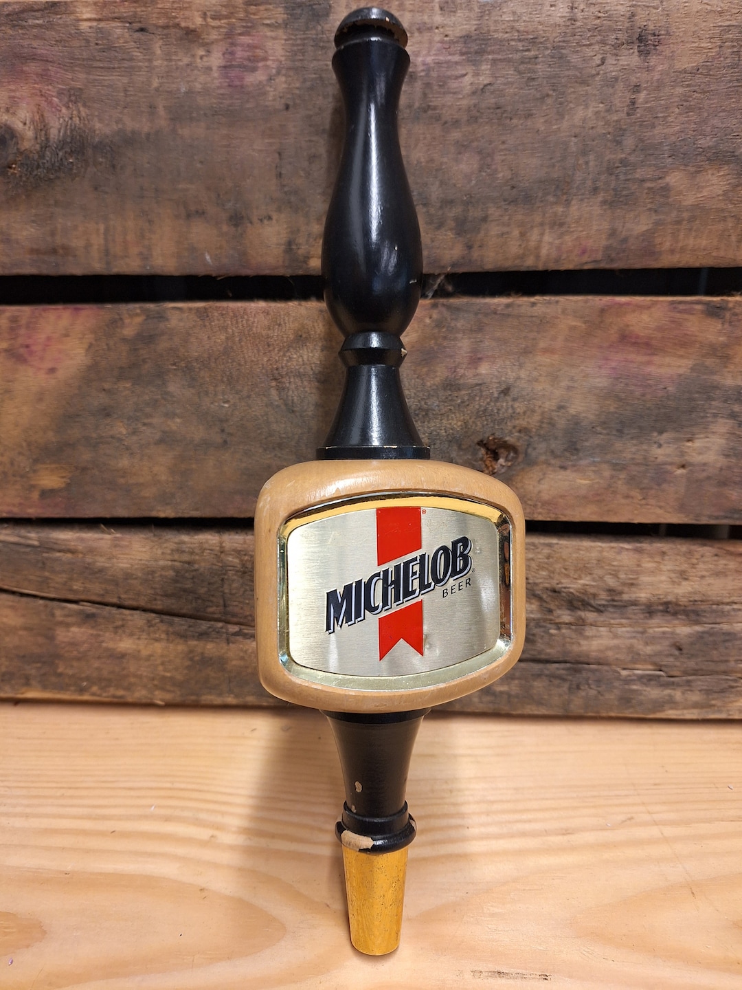 Vintage Large Wooden Michelob Bar Beer Tap Handle 1987 - Etsy