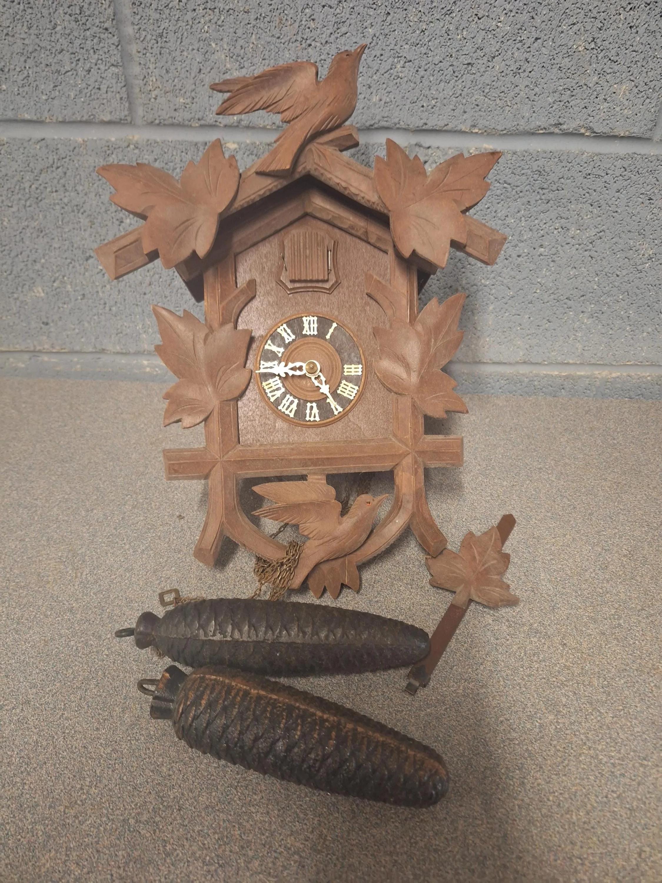 German Black Forest Made Herbert Herr 8 Day Cuckoo Clock -untested - Etsy