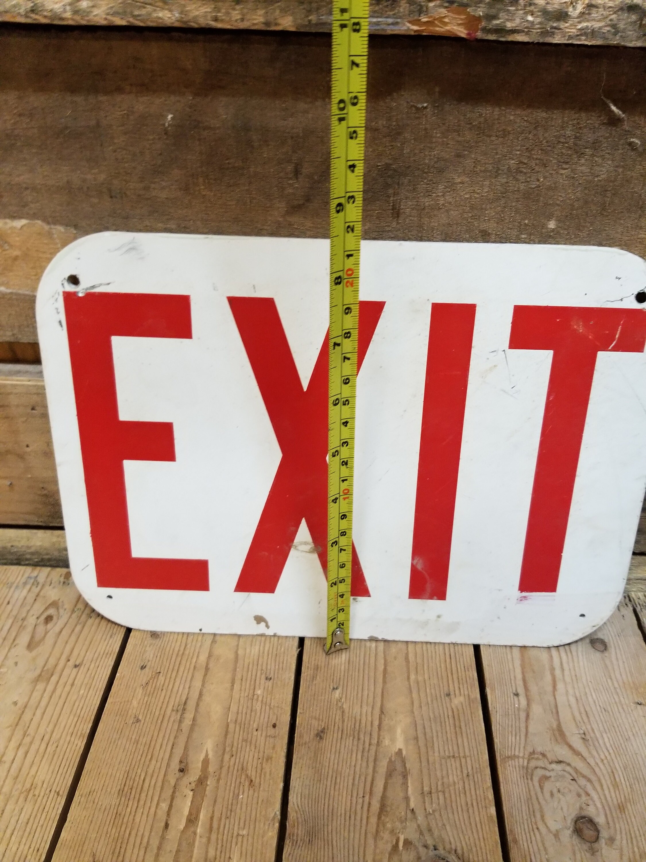 EXIT Metal Door Home or Business Safety Warning Sign 11x9 - Etsy