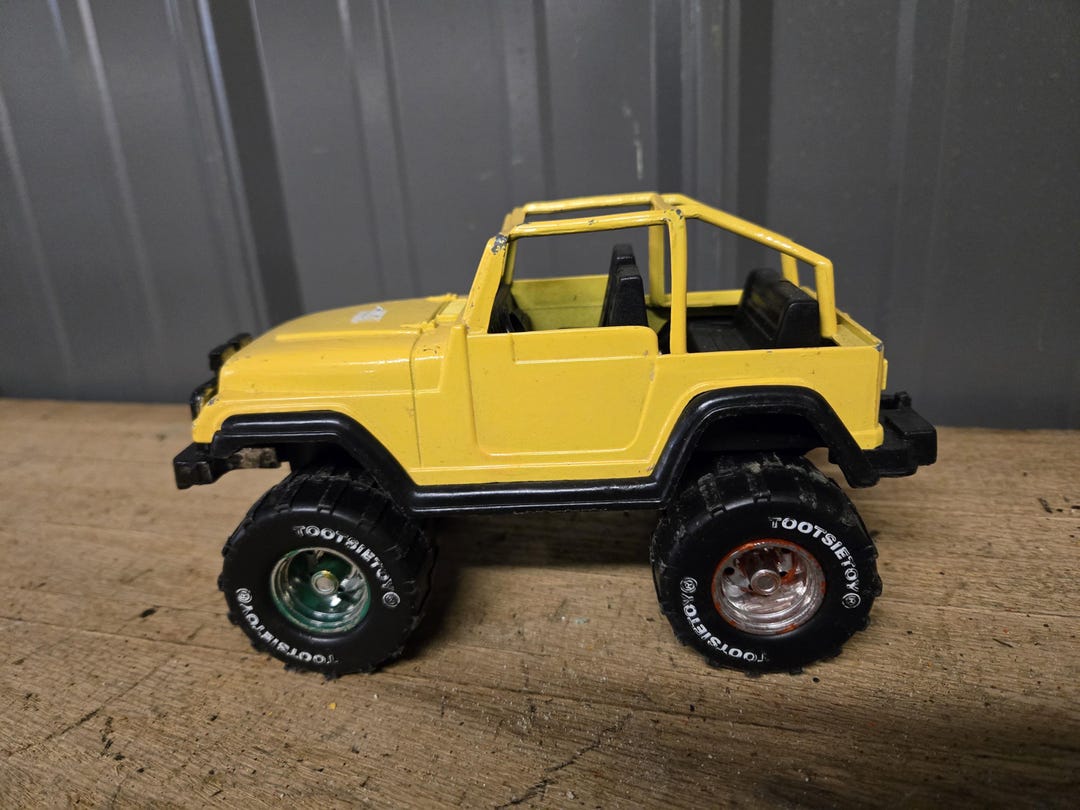 Vintage Metal Yellow Tootsie Toy Truck Jeep - Etsy