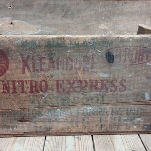 Vintage Rustic Remington Cleanbore Nitro Dupont Wooden Ammo Crate Box ...