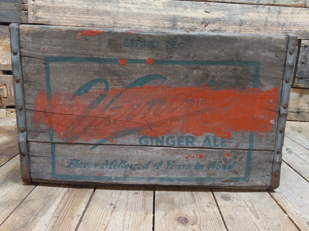 Vintage Wooden Vernors Ginger Ale Soda Pop Crate Box - Etsy