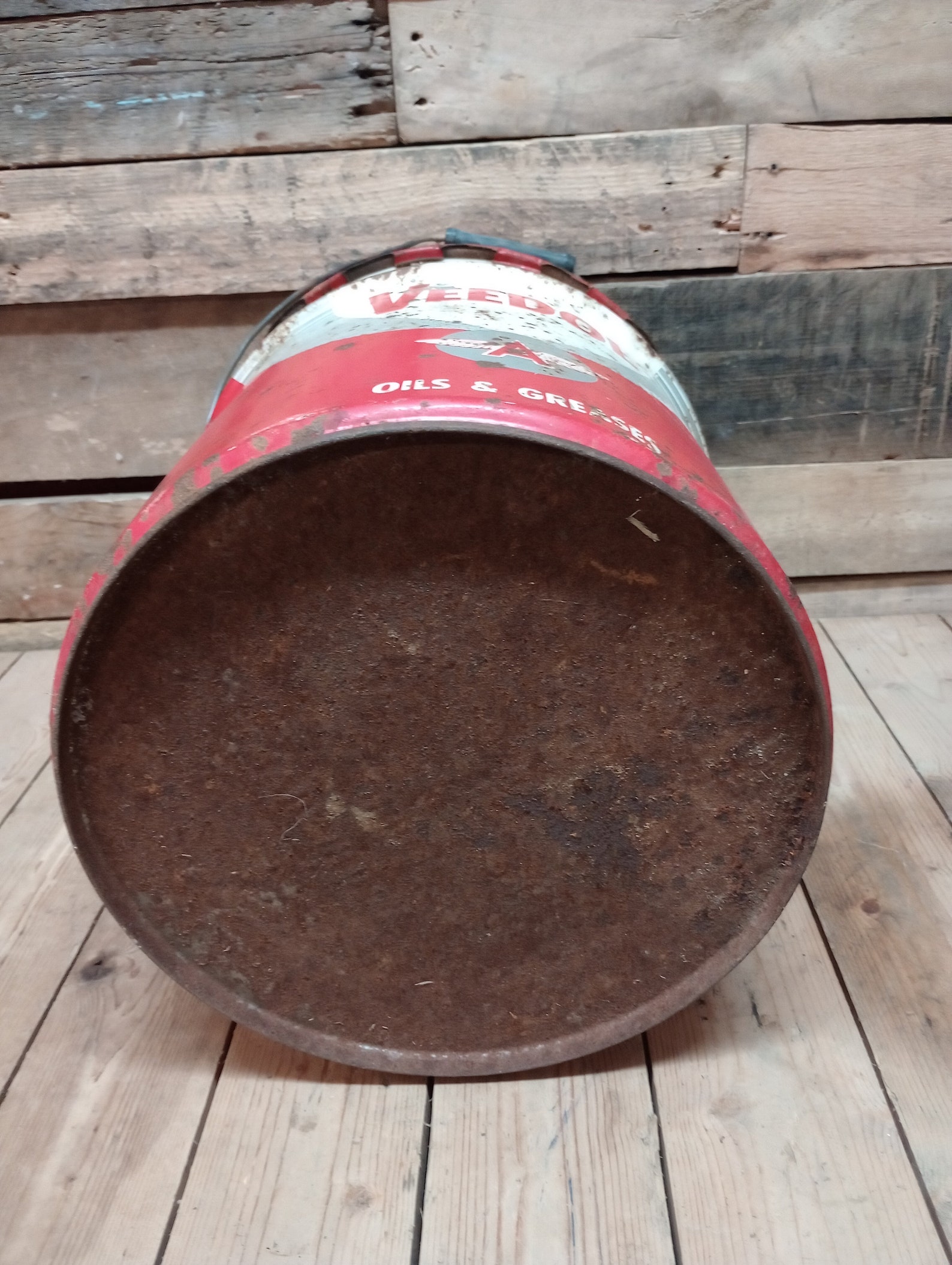 Veedol 5 Gallon Oils & Grease Motor Oil Can Bucket With Handle - Etsy