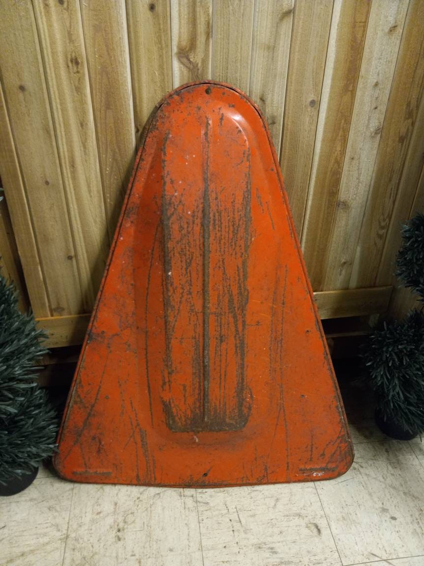Rare Vintage Metal Triangle Snow Sled With Handles - Etsy