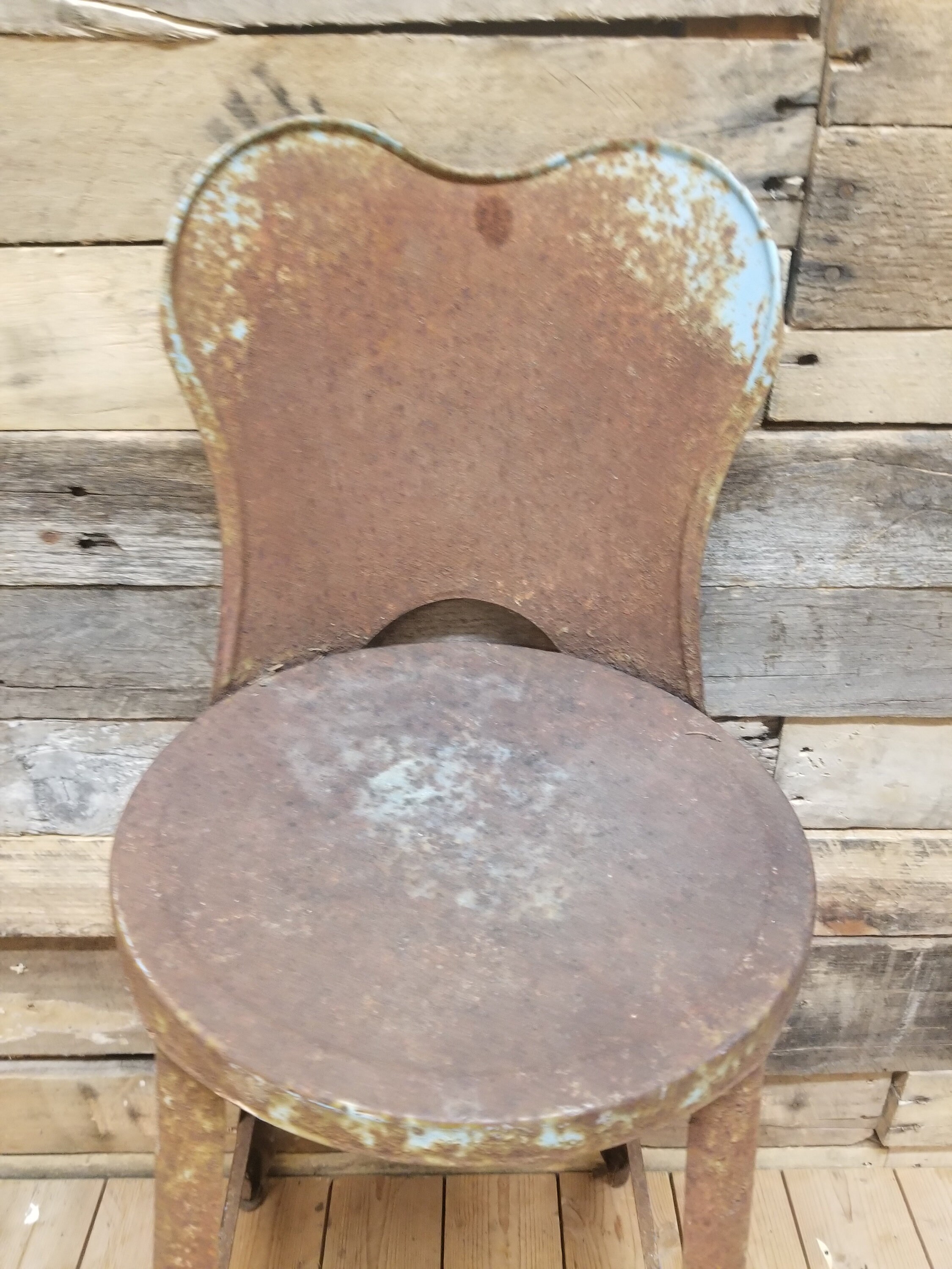 Vintage 1950's Metal Childs Stool, Vintage Childs Chair, Vintage Metal ...
