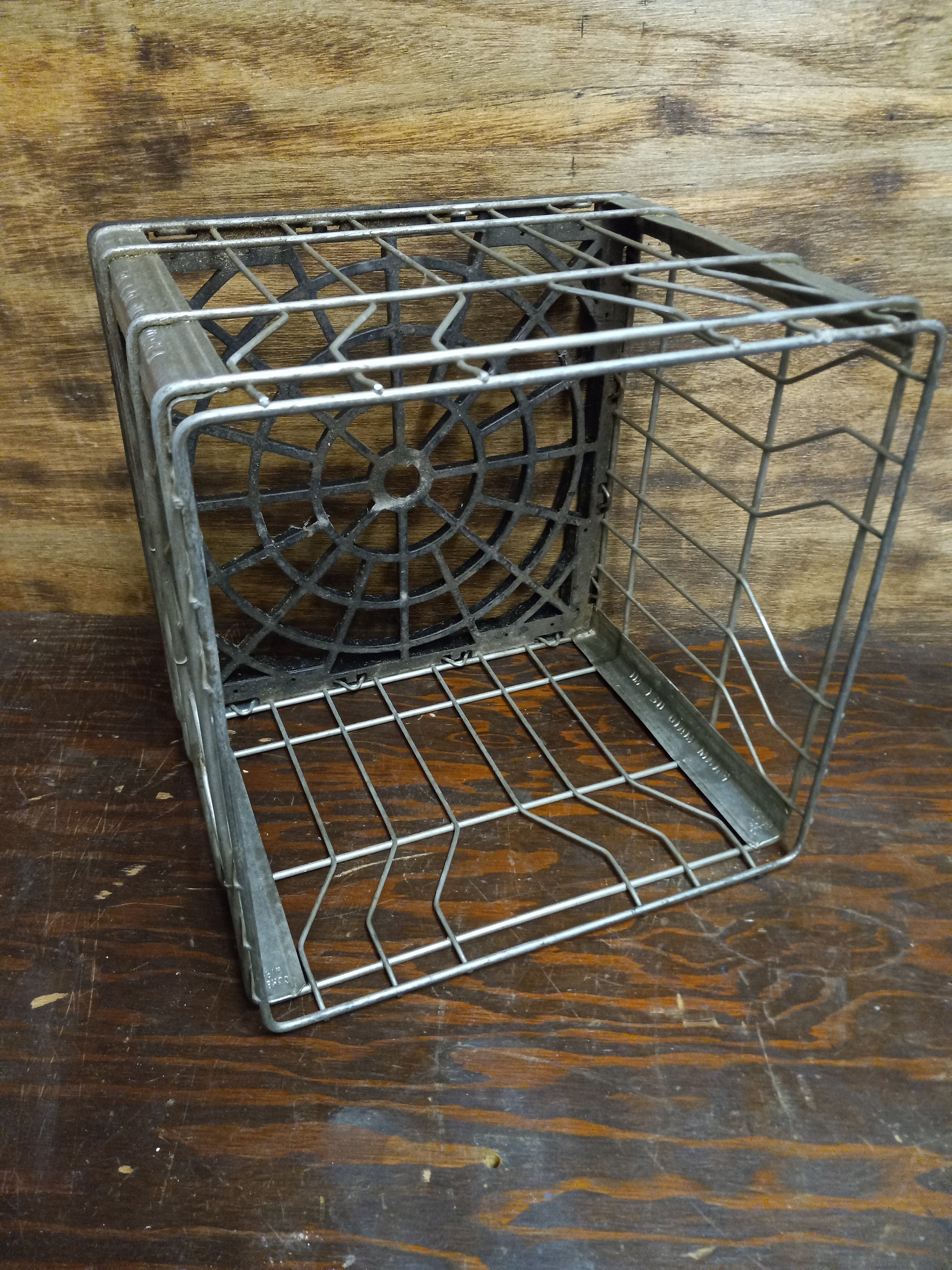 Vintage Steel Metal Dairy Milk Crate - Etsy