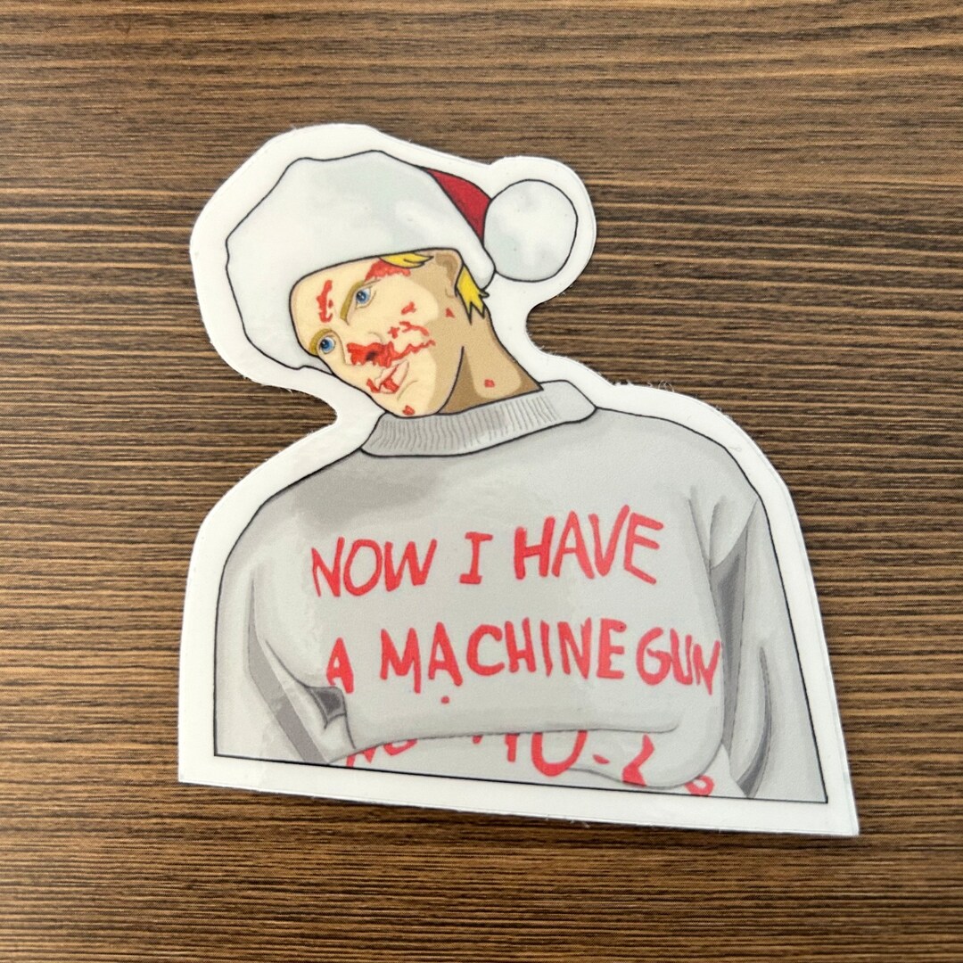 Now I Have a Machine Gun - Die Hard Christmas Vinyl Sticker - Etsy