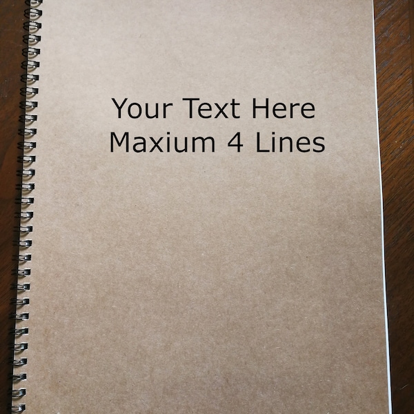 Custom Kraft Spiral Notebooks - Etsy