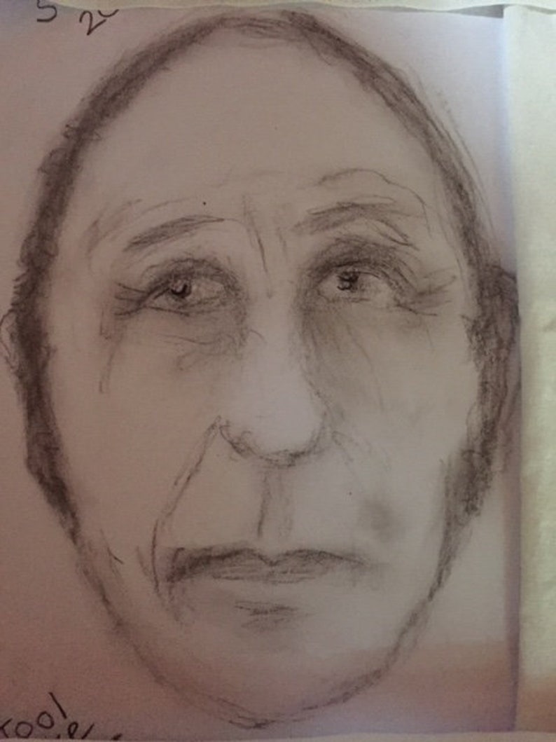 Psychic Art Charcoal Drawing Psychic Artist Spirit Portrait | Etsy