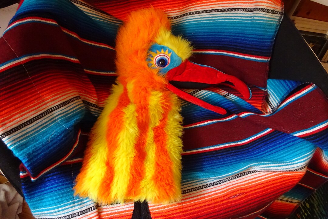 Colourful Bird Arm Puppet Puppets Puppet Company Squeaky - Etsy