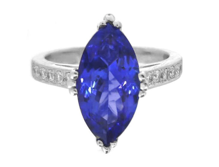 3 Ct Tanzanite Ring - Etsy