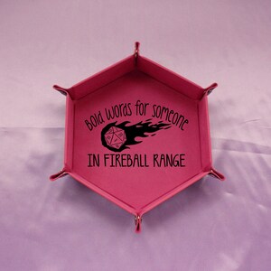 DND Fireball Range Dice Tray, DND Dice Tray, Dungeons and Dragons Dice ...