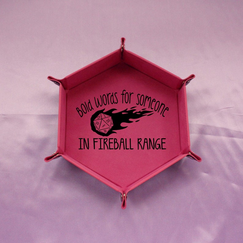 DND Fireball Range Dice Tray, DND Dice Tray, Dungeons and Dragons Dice ...