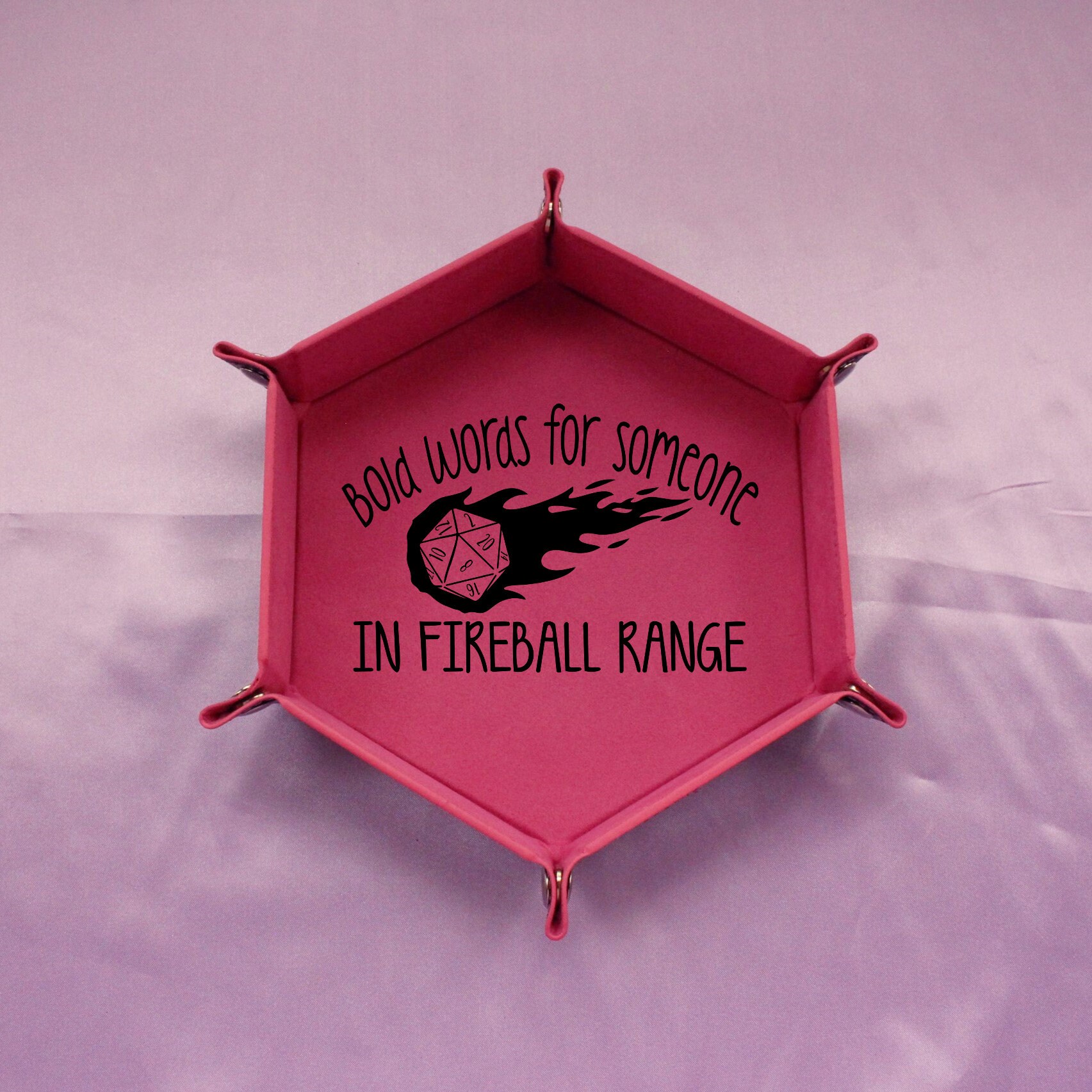 DND Fireball Range Dice Tray, DND Dice Tray, Dungeons and Dragons Dice ...