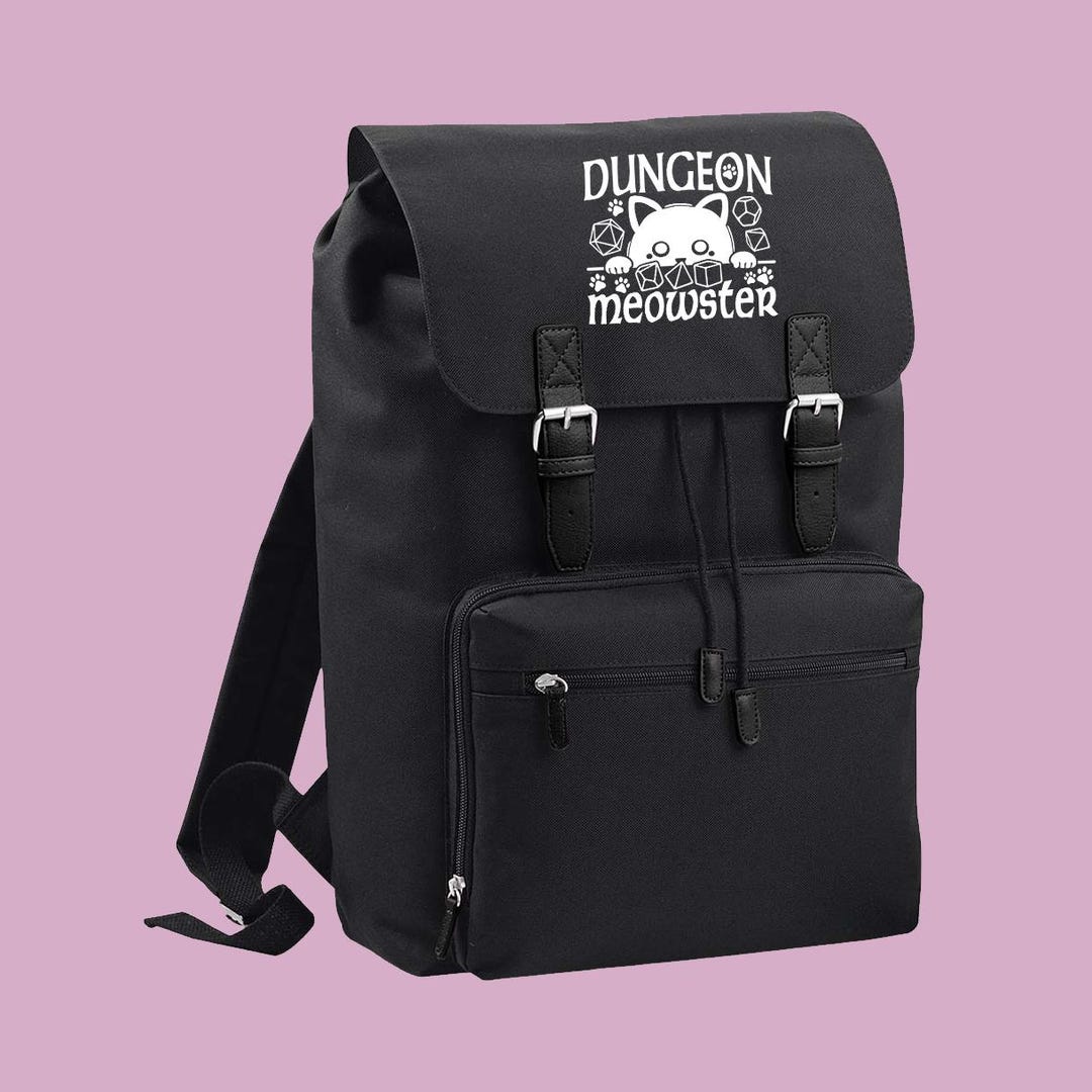 Dungeon Meowster Backpack, DND Backpack, Dungeons and Dragons Bag, DND ...