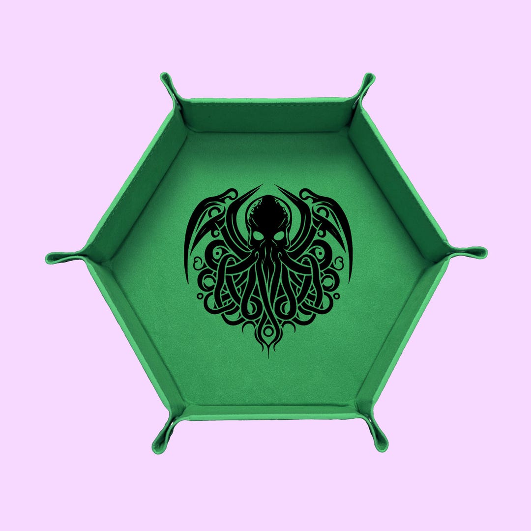 Cthulhu Dice Tray, DND Dice Tray, Dungeons and Dragons Dice Tray ...