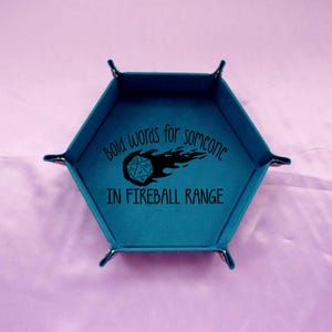 DND Fireball Range Dice Tray, DND Dice Tray, Dungeons and Dragons Dice ...