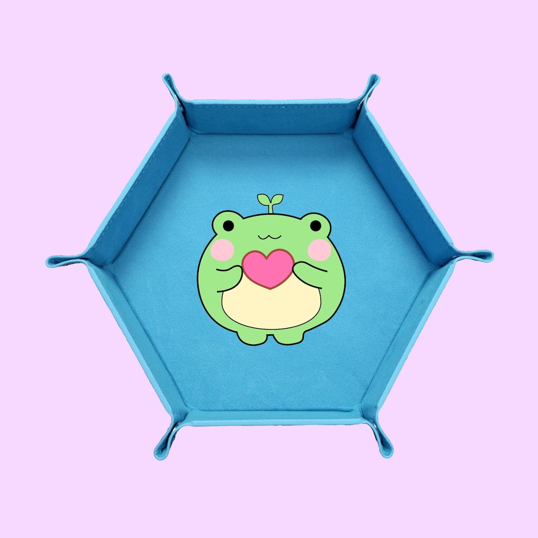 Heart Frog Dice Tray, Frog Dice Tray, Dungeons and Dragons Dice Tray ...