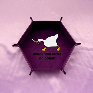Peace Was Never an Option Dice Tray, Goose Dice Tray, Dungeons and ...