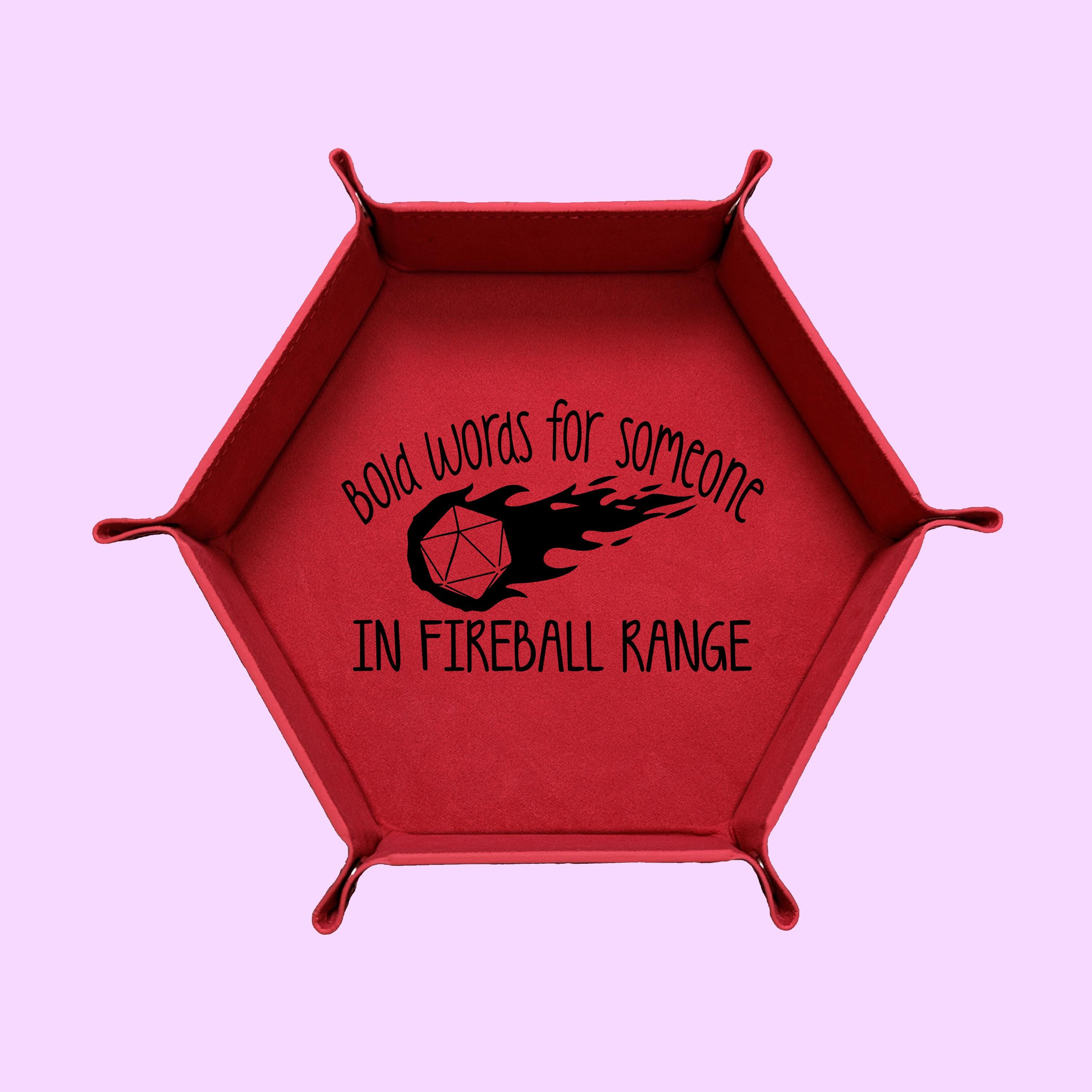 DND Fireball Range Dice Tray, DND Dice Tray, Dungeons and Dragons Dice ...