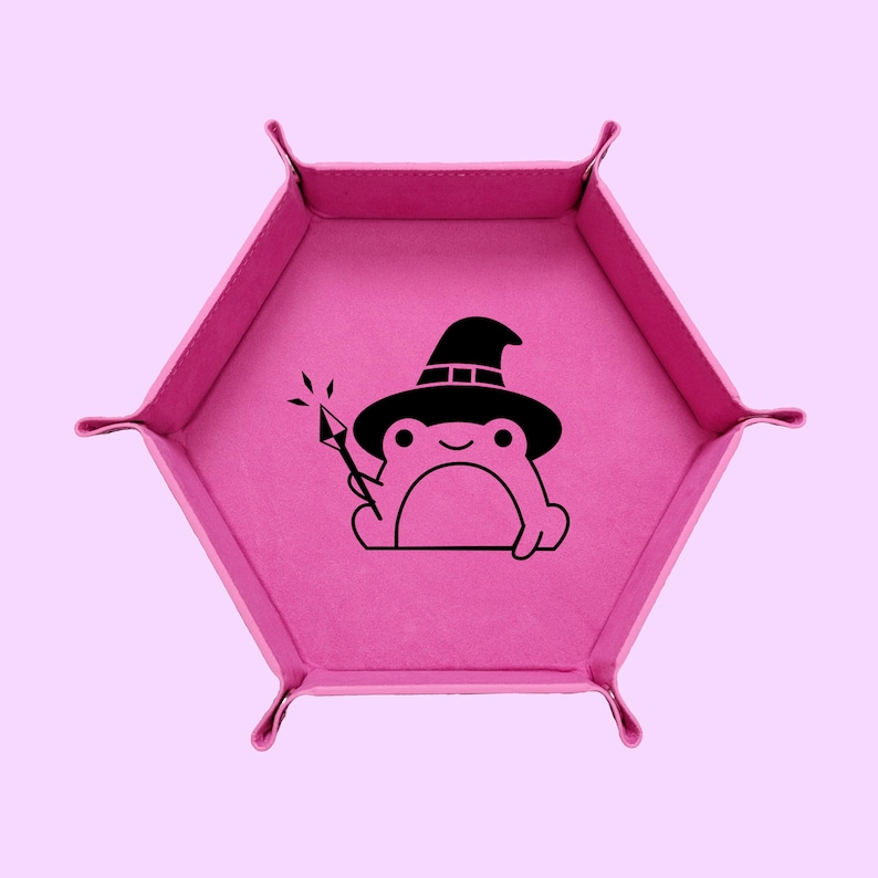 Cute Wizard Frog Dice Tray, DND Dice Tray, Dungeons and Dragons Dice ...