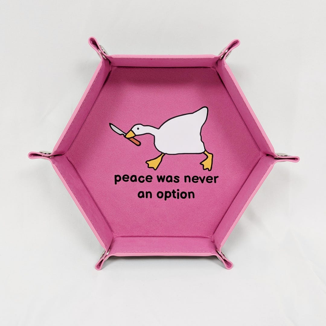 Peace Was Never an Option Dice Tray, Goose Dice Tray, Dungeons and ...