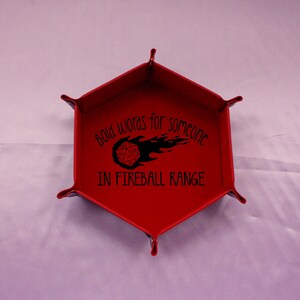 DND Fireball Range Dice Tray, DND Dice Tray, Dungeons and Dragons Dice ...