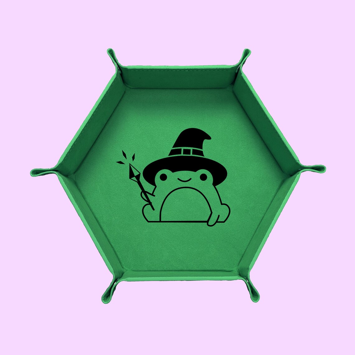 Cute Wizard Frog Dice Tray, DND Dice Tray, Dungeons and Dragons Dice ...