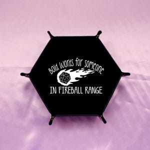 DND Fireball Range Dice Tray, DND Dice Tray, Dungeons and Dragons Dice ...