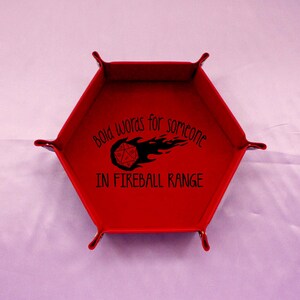 DND Fireball Range Dice Tray, DND Dice Tray, Dungeons and Dragons Dice ...