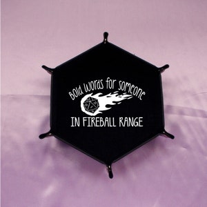 DND Fireball Range Dice Tray, DND Dice Tray, Dungeons and Dragons Dice ...