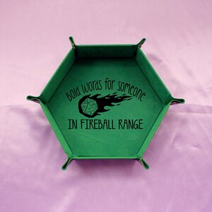 DND Fireball Range Dice Tray, DND Dice Tray, Dungeons and Dragons Dice ...