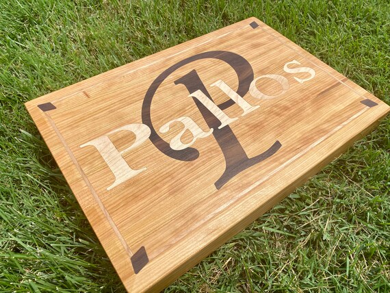 Handmade Personalized Inlay Cutting Board Custom Cutting - Etsy