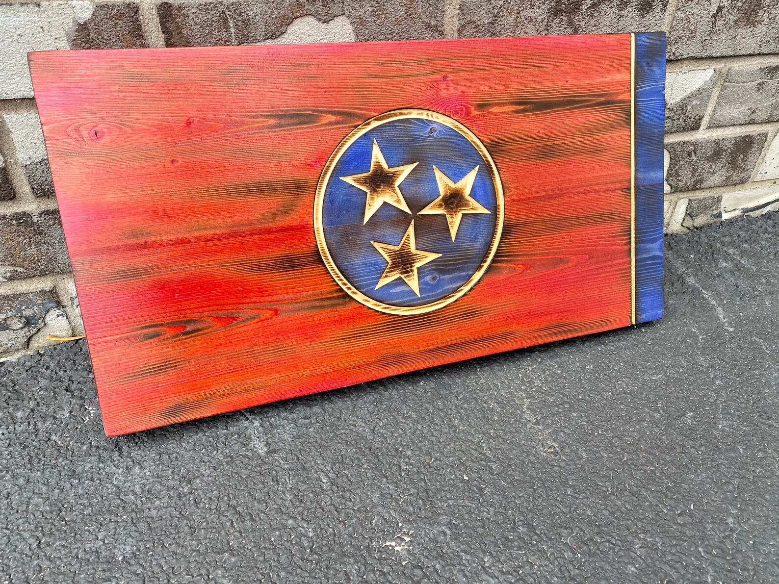 The Tri-star Flag Tennessee State Flag American Flag Wall - Etsy