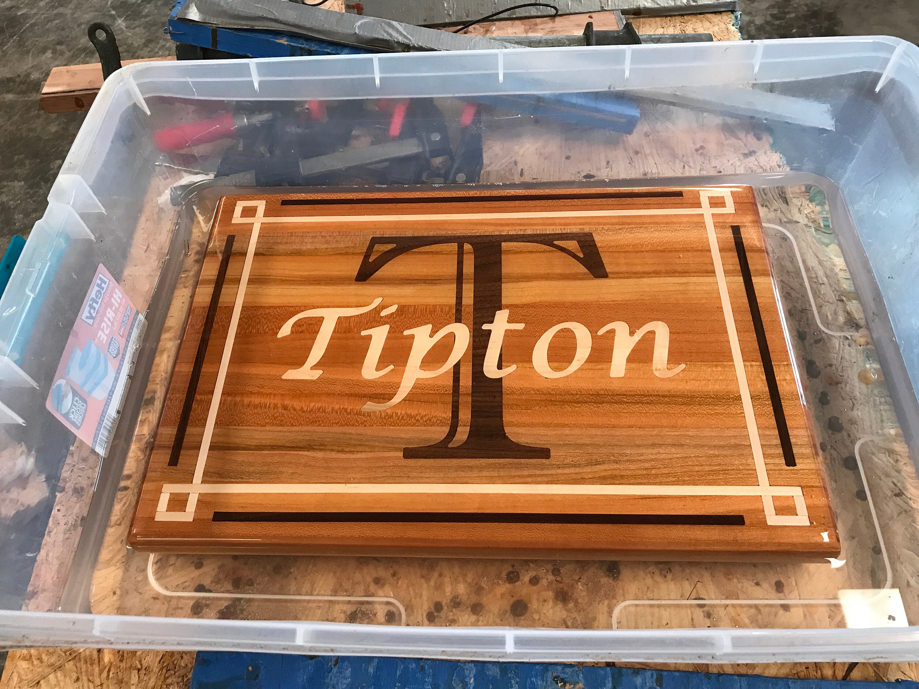 Handmade Personalized Inlay Cutting Board Custom Cutting | Etsy