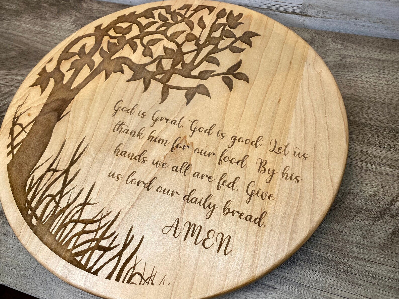 Lazy Susan, Laser Engraved, Tree of Life, Home Decor, Wedding Gift ...
