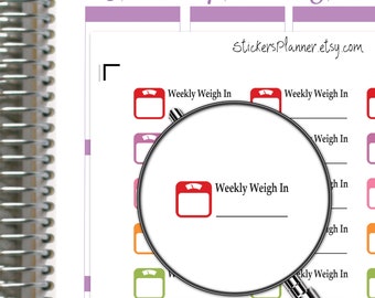 Weigh in Stickers - Etsy
