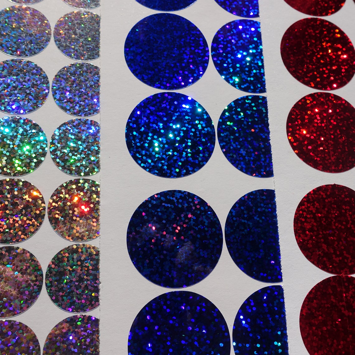 Gold Holographic Dots Stickers Holographic Vinyl Holographic Stickers ...