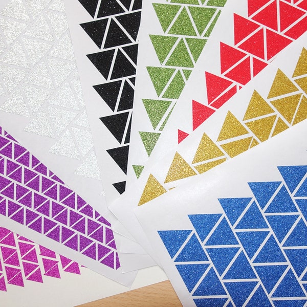 Triangle Glitter - Etsy