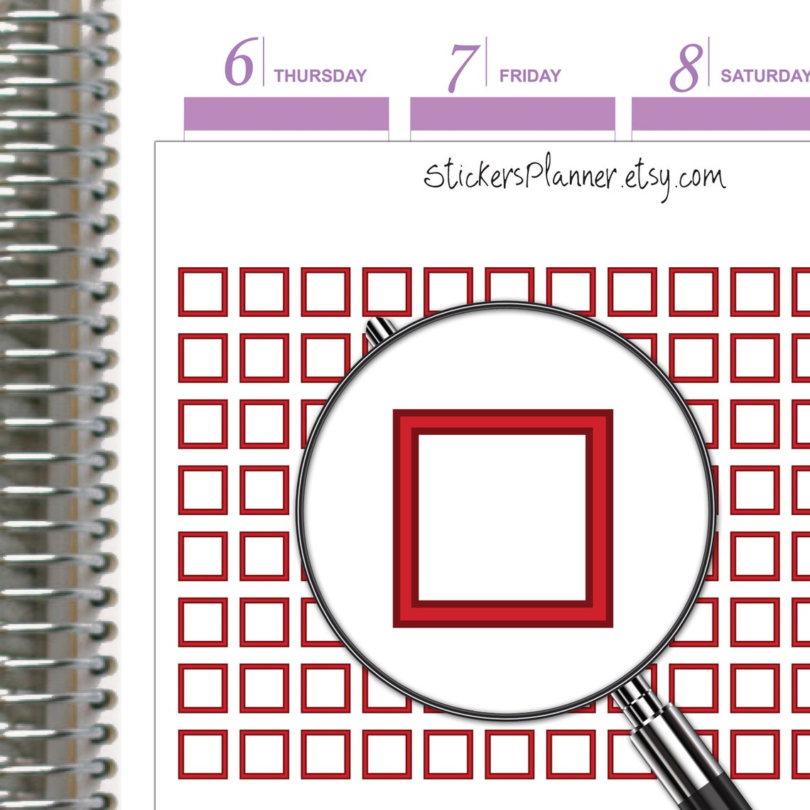 Check Boxes Box Checklist Planner Stickers Mini Square Note Stickers ...