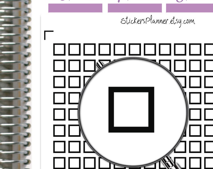 Check Boxes Box Checklist Planner Stickers Mini Square Note Stickers ...