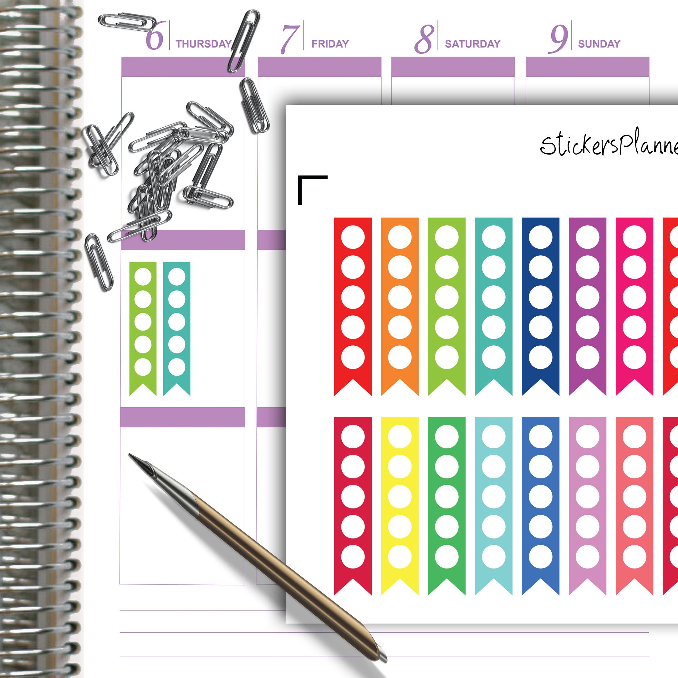 Rainbow Checklist Stickers Checklist Planner Stickers Planner - Etsy