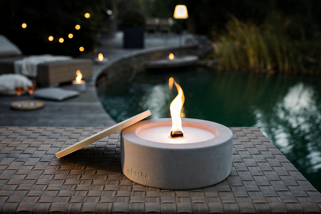 Concrete Fire® From the Beske Manufactory With 'permanent Wick' Ø25cm ...